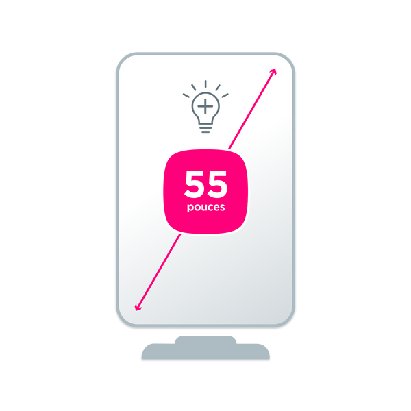 Écran 55" Vitrine Professionnel - Samsung OM55 – 4dooh